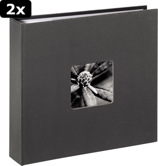 2x Hama Memo Slip-in Album Fine Art 10x15/160 Zwart | bol.com