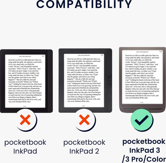 kwmobile e-reader hoesje geschikt voor Pocketbook InkPad 3 / 3 Pro ...