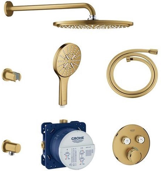 Grohe Grohtherm SmartControl thermostatische inbouw regendoucheset met hoofddouche en... | bol.com