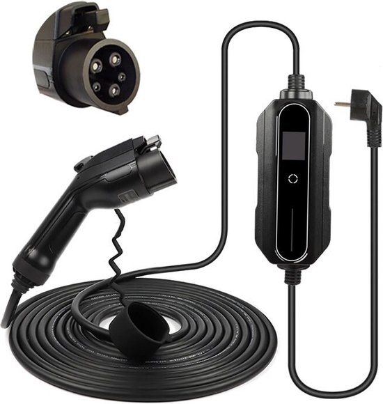 Elektrische Auto Oplader Type 1 Stekker 6 - 16A Oplaadkabel - 5M ...