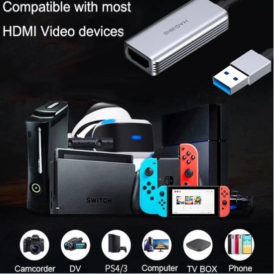 Hagibis Video Capture Card HDMI naar USB - UHC05 - geschikt voor OBS ...