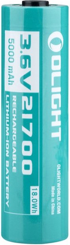 Olight Accu 21700 - 5000 mAh Batterij - Hoge kwaliteit Li-ion | bol