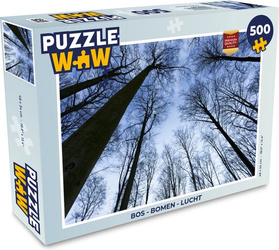 Puzzel Bos - Bomen - Lucht - Legpuzzel - Puzzel 500 stukjes | bol