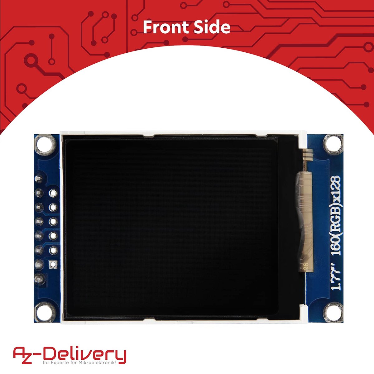 AZDelivery 3 x SPI TFT Display met 1,77 inch ST7735 en 128x160 Pixels ...
