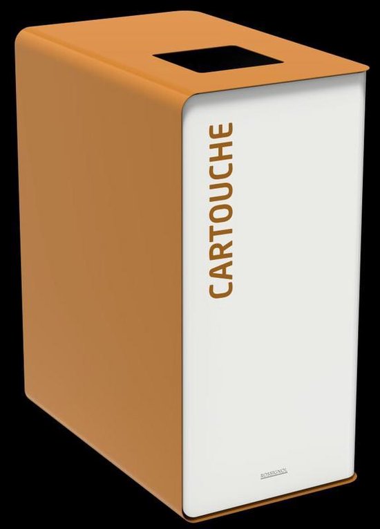 CUBATRI dustbin 65L made of powder-coated steel with UV absorber ...