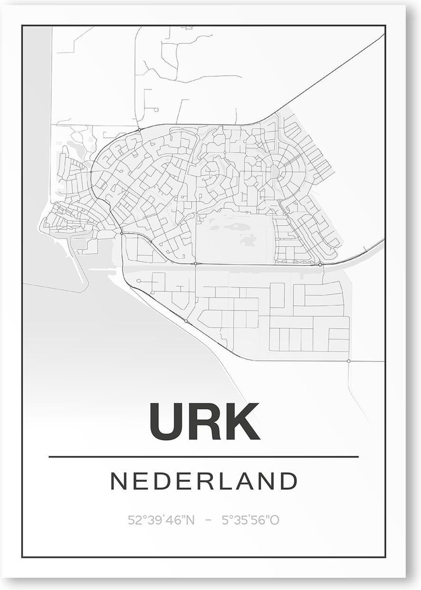 Poster/plattegrond URK - A4 | bol