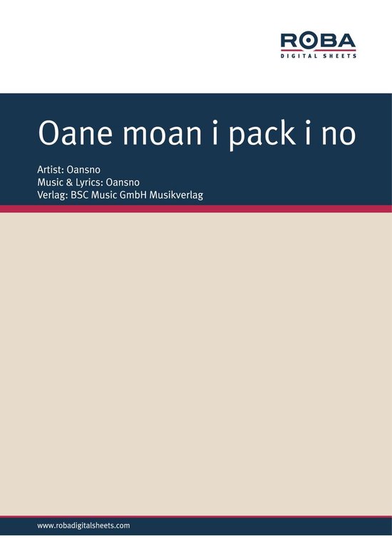 Oane moan i pack i no (ebook), Michael Kolios | 9783737805803 | Boeken ...