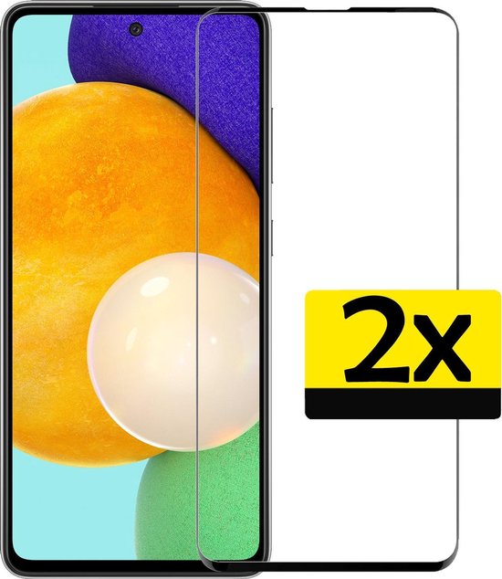 Screenprotector - Geschikt voor - Samsung A52 - Screenprotector Glas Full Cover -... | bol