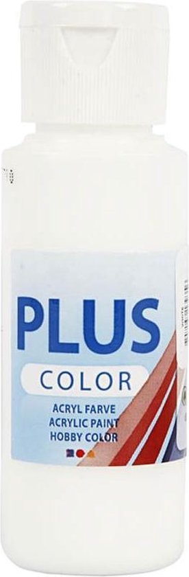 Acrylverf - Wit - Plus Color - 60 ml | bol