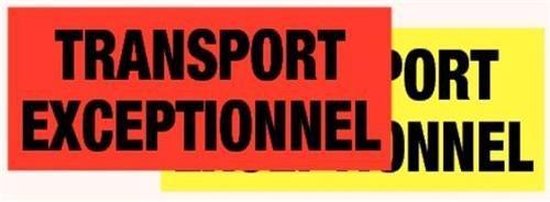 Convoi exceptionnel fluorescerend geel sticker 700 x 300 mm | bol.com