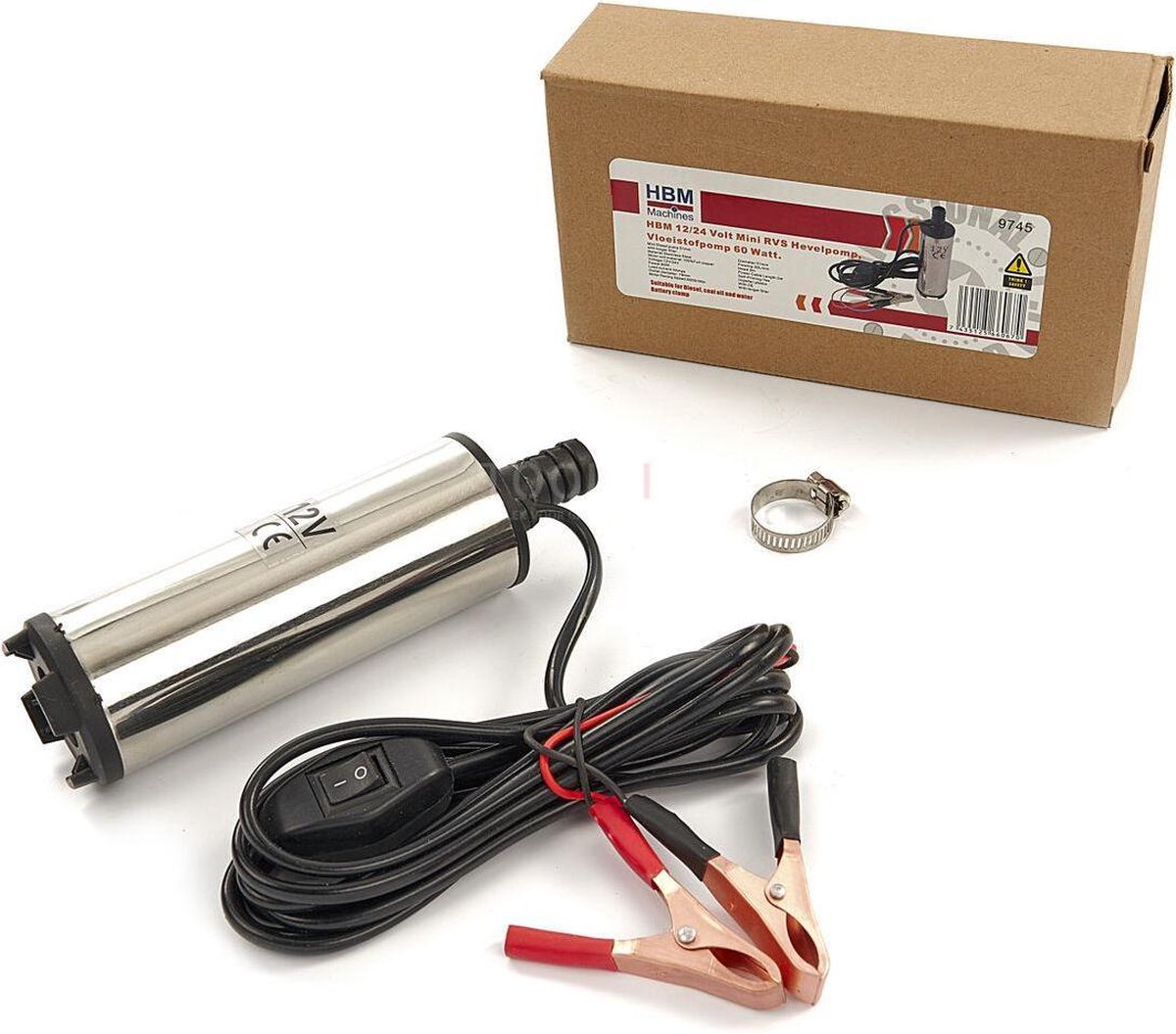 hbm 12/24 volt mini rvs hevelpomp, vloeistofpomp 60 watt. | bol