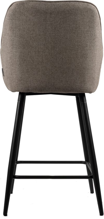 Usuals - Dora Barkruk - Stof - Beige - Zithoogte 65cm x Zitbreedte 36cm ...