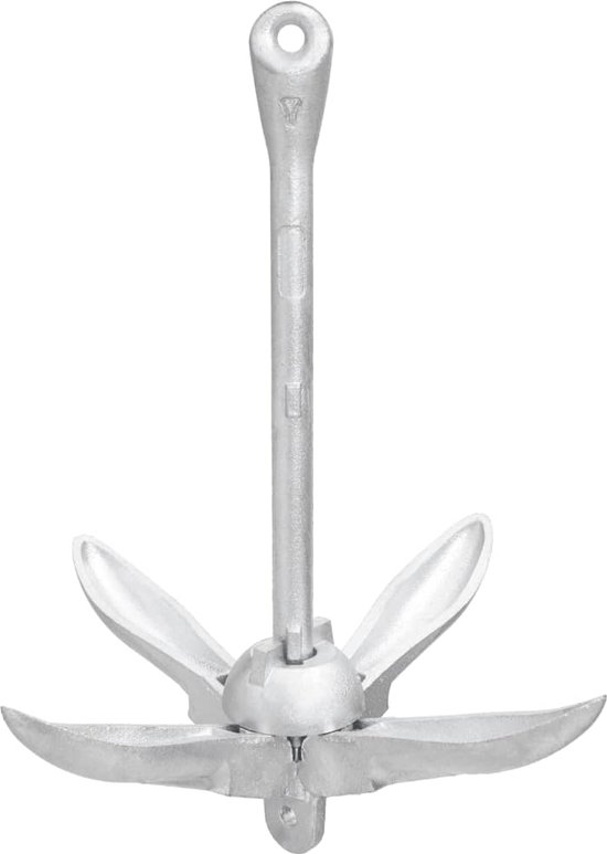 vidaXL Inklapbaar Anker - Bootaccessoires - 38x7x7cm - Robuust ...