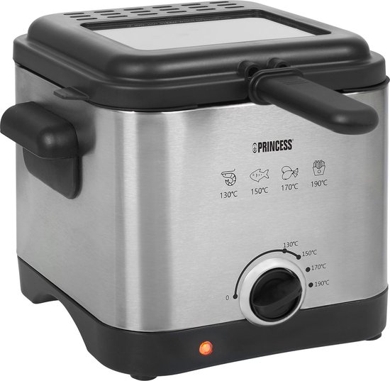 Frituurpan - Friteuse - 1.5 Liter - 1000W - RVS - Metaal | bol