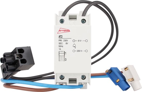 ATTEMA beltransformator - ATTEMA beltrafo 8V 1A met aansluitdraden ...