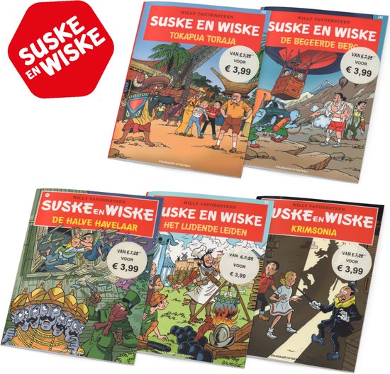 Suske En Wiske Voordeelbundel Van 5 Suske En Wiske Stripboeken 9970