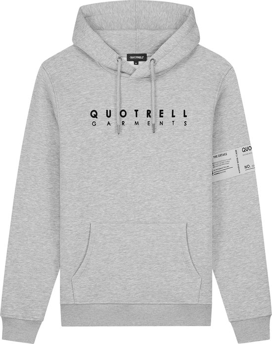 Quotrell - ARUBA HOODIE - GREY MELEE/BLACK - XS | bol