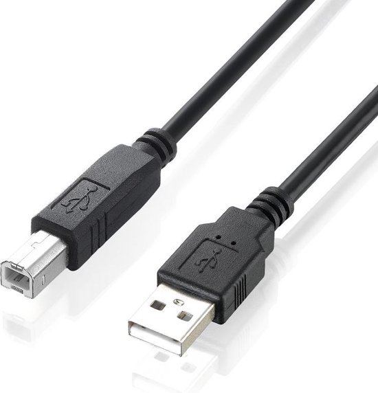 Universele USB 2.0 Printerkabel - Printer & Scanner Kabel USB A Male To ...