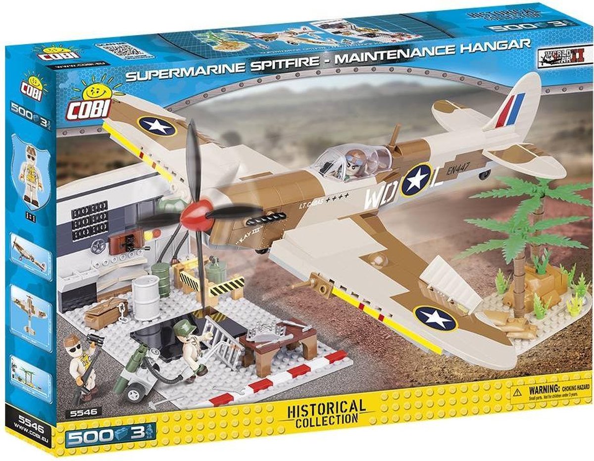 Cobi 500 Pcs Small Army / 5546 / Supermarine Spitfire - Hangar de ...