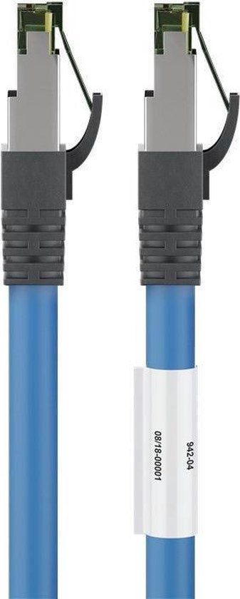 Premium S/FTP CAT8.1 40 Gigabit netwerkkabel / blauw - LSZH - 3 meter | bol