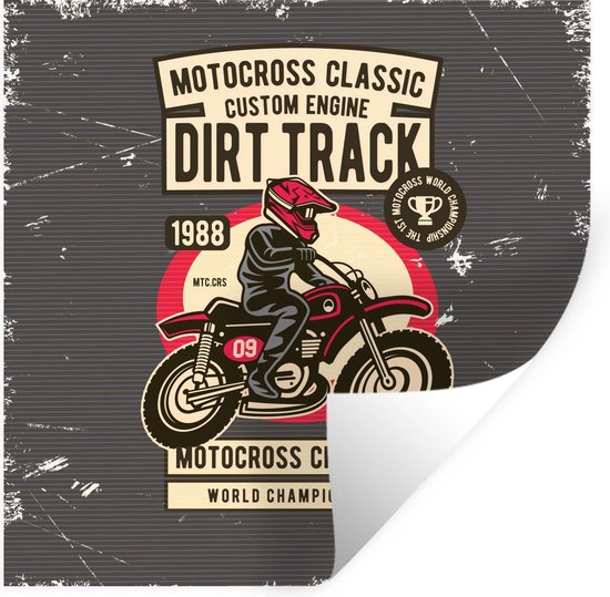 Muurstickers - Sticker Folie - Motor - Vintage - Tekening - Grijs ...