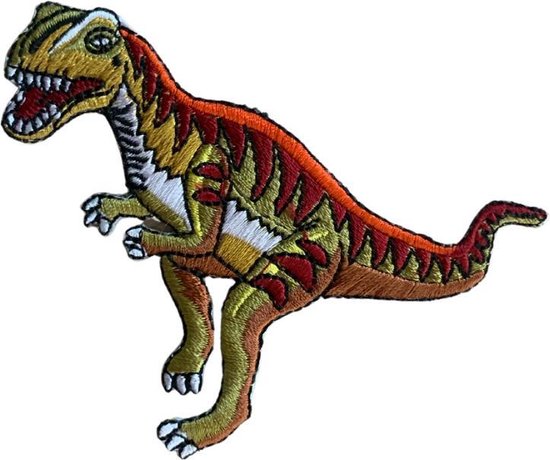 Dino T-Rex strijk embleem - patch - patches - stof & strijk applicatie | bol.com