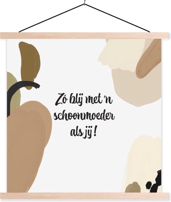 Posterhanger incl. Poster 120x120 cm - Schoolplaat - Schoonmoeder ...