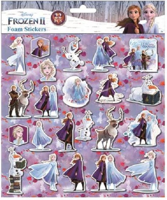 stickervel Frozen junior 24 x 20,5 cm foam 22 stuks | bol.com
