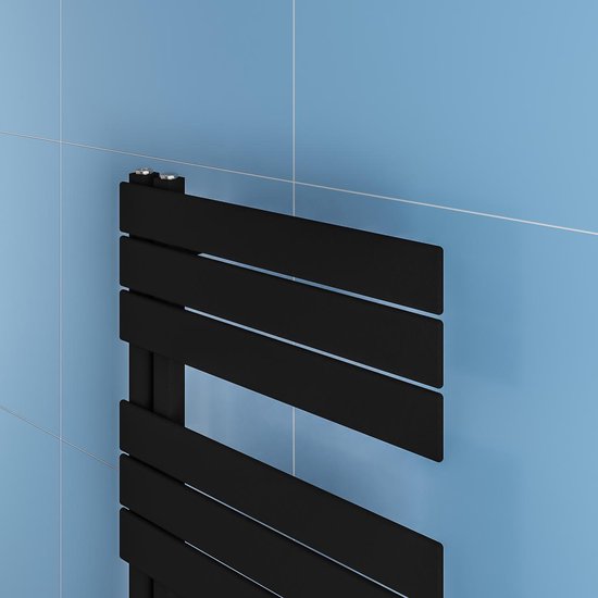 Eastbrook - Helmsley Design Handdoek Radiator Mat Zwart 140x50cm | bol