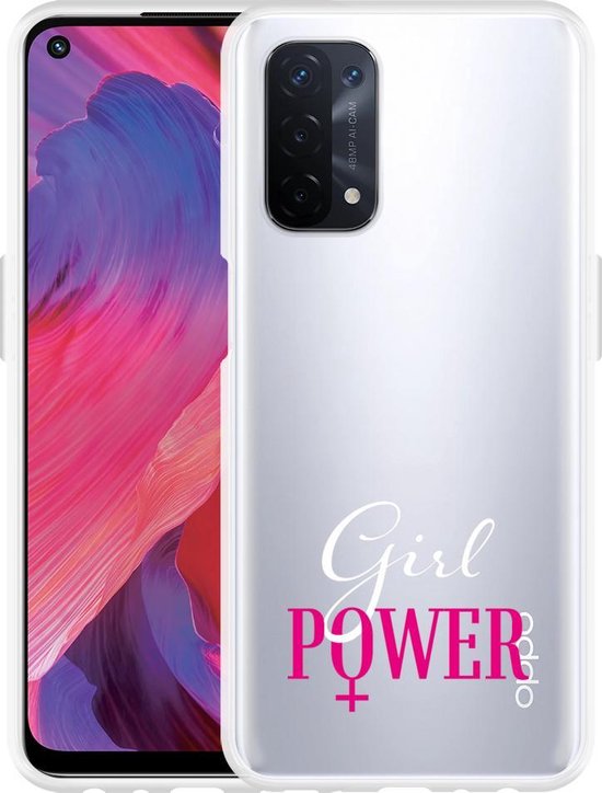 Oppo A74 5G Hoesje Girl Power - Designed by Cazy | bol.com
