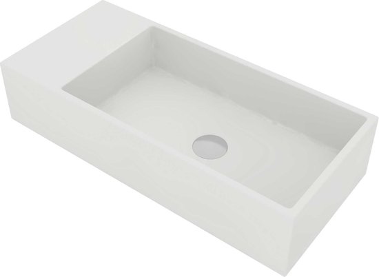 Sub Solid Marmo fonteinkom 45x20x10cm, matwit | bol