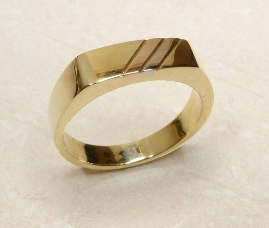 Tricolor gouden cachet ring | bol