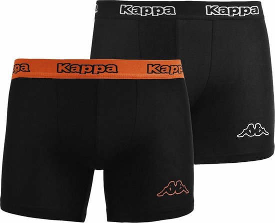 Kappa - Boxer 2 Pack - Heren ondergoed - S - Zwart | bol