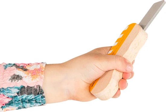 Werktuig: CUTTERMES 10x3,5x1,5cm, hout, 3+ | bol