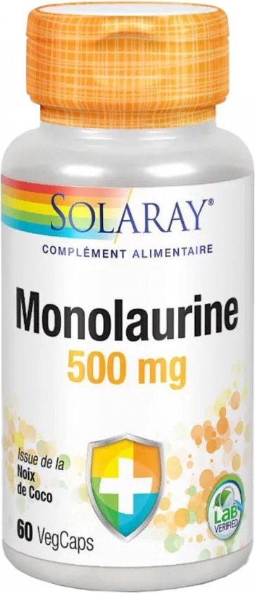 Solaray Monolaurine 500 mg 60 Plantaardige Capsules | bol