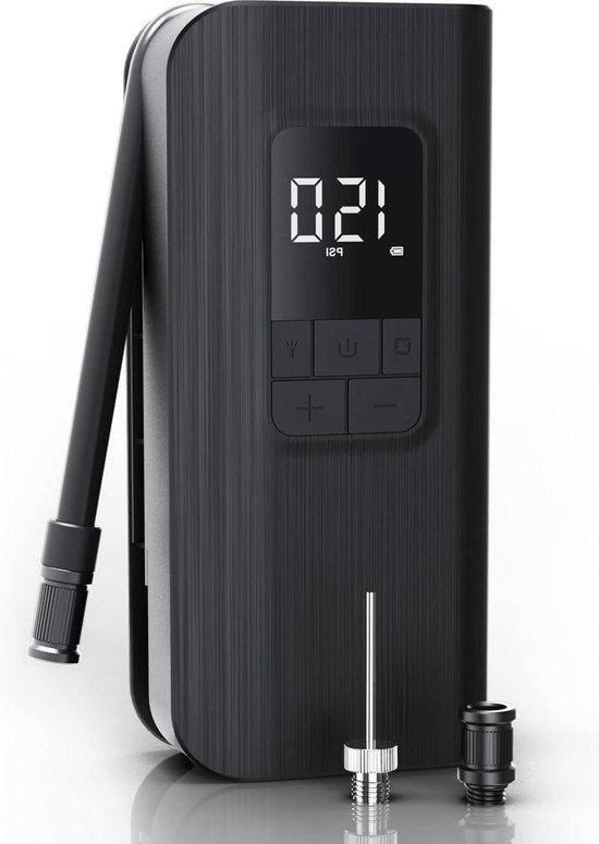 Draagbare luchtcompressor - Oplaadbare elektrische fietspomp 150 PSI - Draadloze... | bol