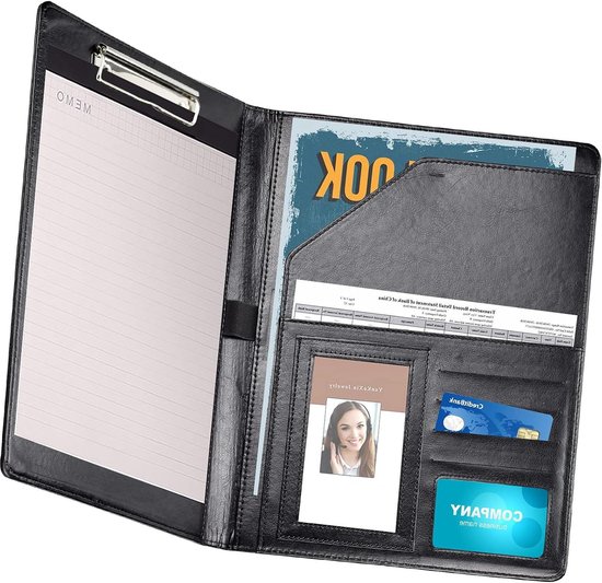 A4 Conferentiemap met Pennenhouder - Portfolio Map Klembord voor Pad ...