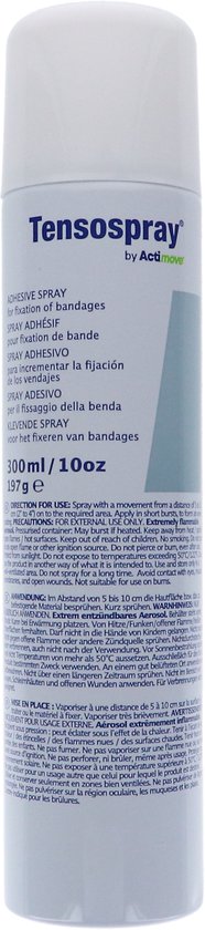 Voordeelverpakking van 3 x Tensospray Huidvriendelijke Kleefspray 300ml ...