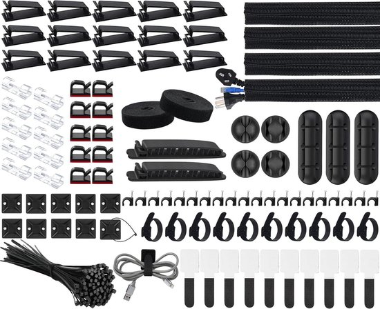 200PCS Cable Management Set - Cable Covers, Cable Clips, Cable Holders ...