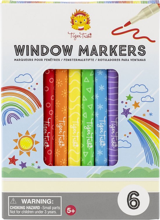 Window markers - raamstiften - voor kinderen - Tiger Tribe ...