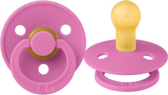 Bibs Fopspeen Flow Pack Round Bubblegum Size 1 | bol
