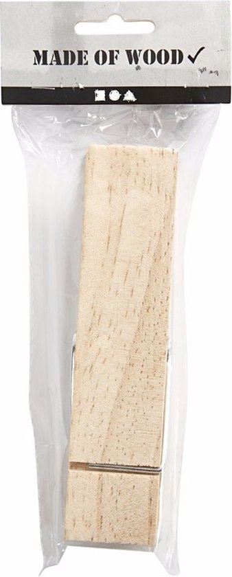 Grote wasknijper - 2x - 15 cm - hout - XXL - megaknijper - groot ...