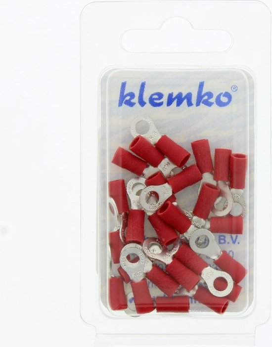 KLEMKO Blister verpakte Geïsoleerde Ringkabelschoen M4 voor draad 0 | bol