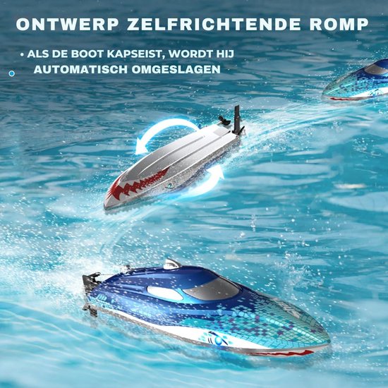 Bestuurbare Boot - Raceboot 20km/u - Groot Bereik - RC Boot | bol