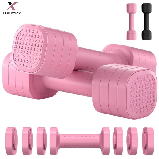 Athleticx Dumbbells – 0.9 t/m 2.3 KG - Verstelbare Dumbells – 2 Stuks ...