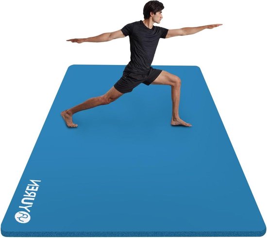 Yoga Mat Thick 15mm Fitness Mat 185×90cm Wide Pilates Mat for Home ...