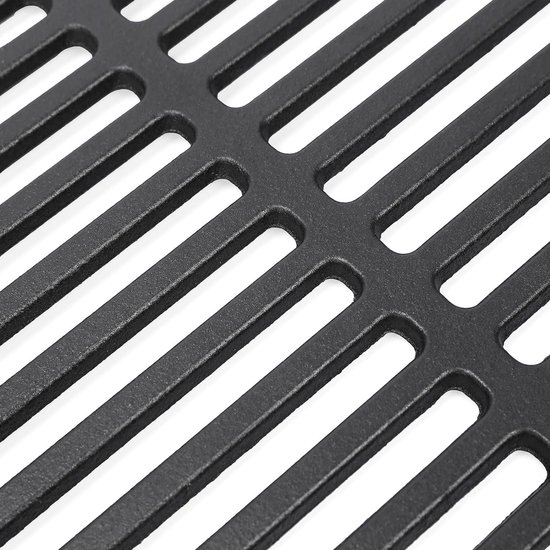 Gietijzeren grillrooster 54 x 34 cm - BBQ gasgrill en houtskoolgrill ...