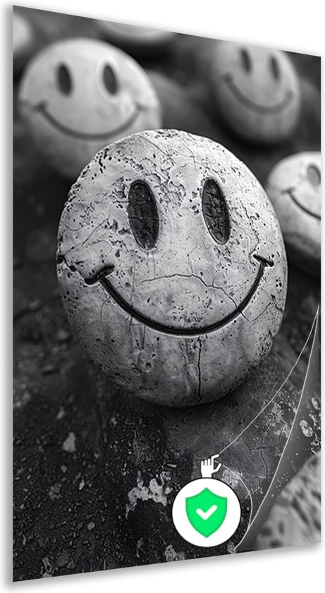 Smiley poster - Emoticon wanddecoratie - Poster Scheuren ...