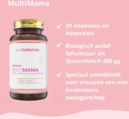 Ultimate MultiMama | 60 capsules - Ovabalance.eu | bol