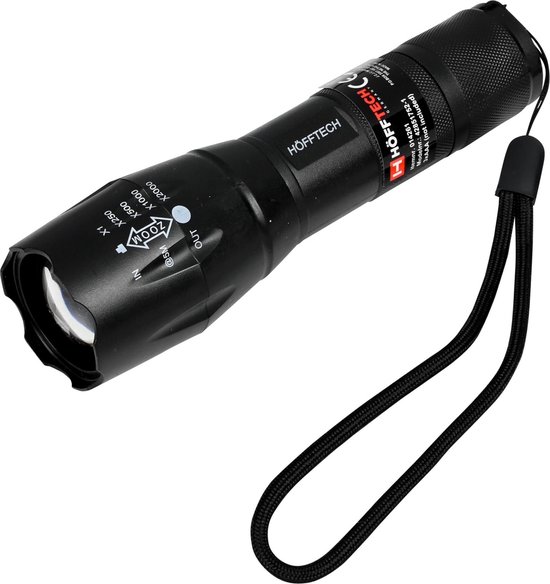 Hofftech Zaklamp Tactical Superbeam - Veelzijdig met 5 Standen | bol